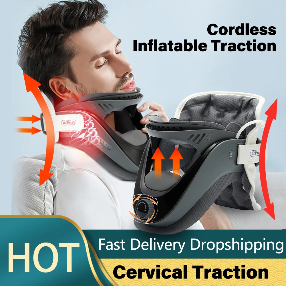 Neck-Traction-Device-Inflatable-Cervical-Vertebra-Tractor-Support ...