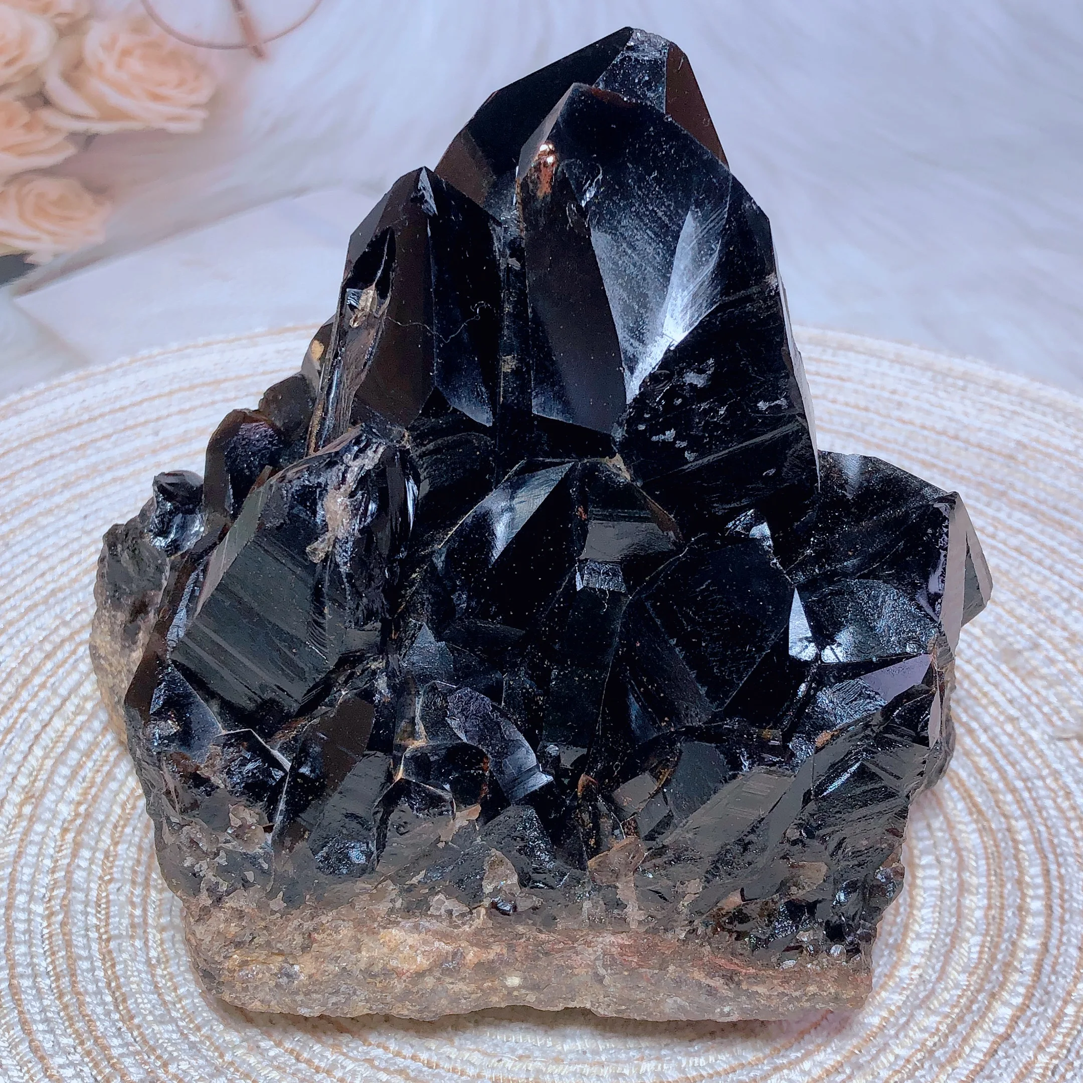 Natural-Black-Quartz-Specimen-Raw-Tower-Stone-Energy-Witch-Torch-Wealth ...