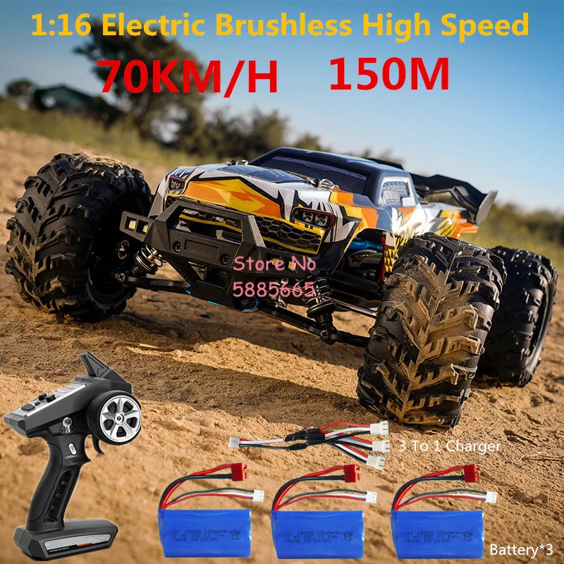 Professional Championship 4wd Racing Electric Rc Car Model 1:16 70km ...