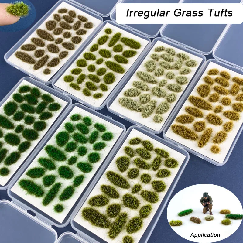 Miniature-Grass-Tufts-Model-Military-Scene-Materials-Railway-Train ...