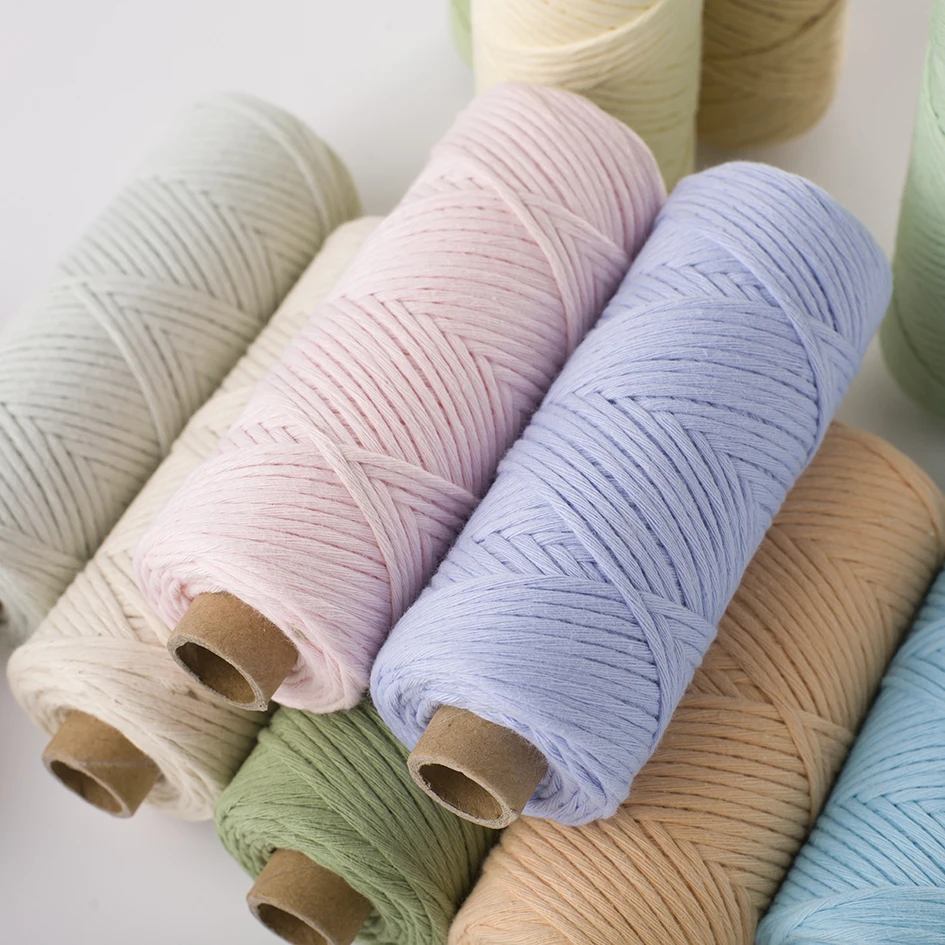 2mm-Color-Single-Strand-Pure-Cotton-String-Hook-Pack-Crochet-Macrame ...