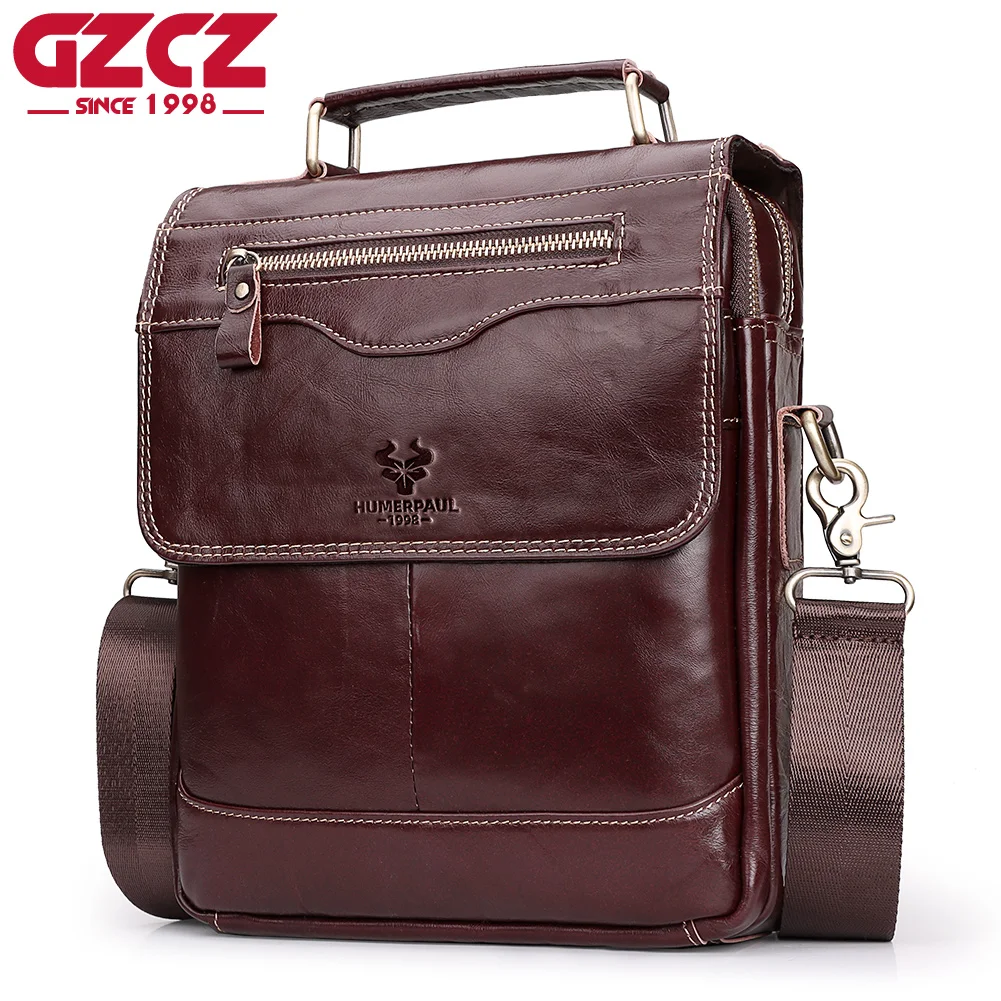 Genuine-Leather-Men-s-Shoulder-Bag-New-Fashion-Messenger-Pack-for-Men ...
