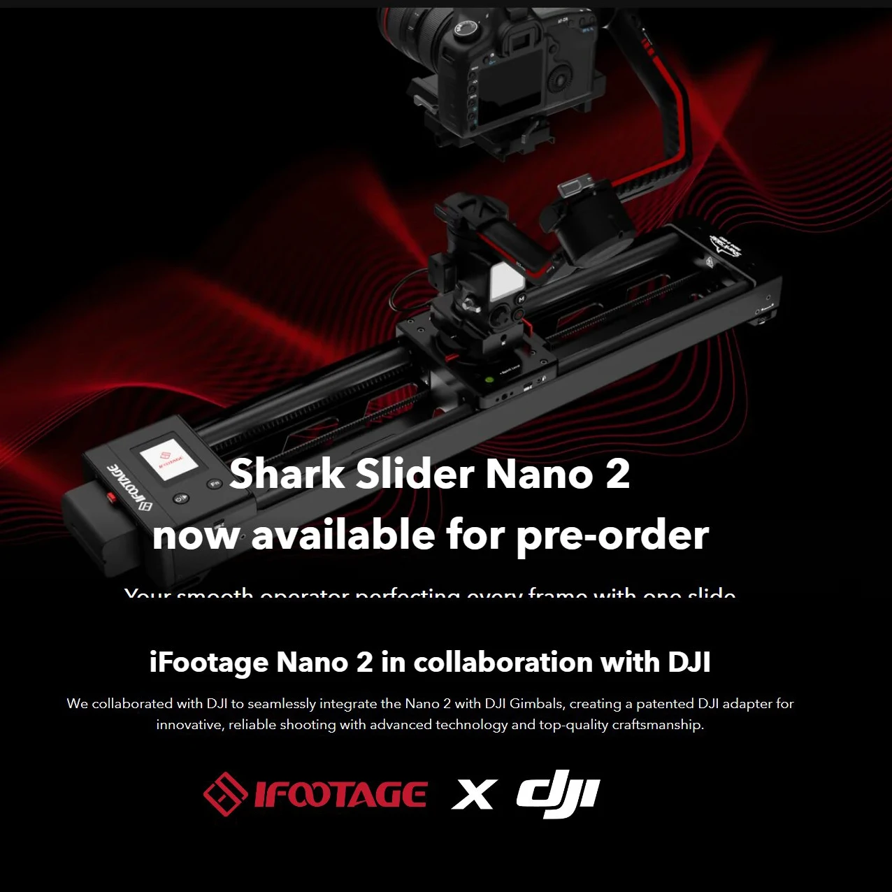 IFOOTAGE Shark Slider Nano 2 Multi-Axis Motorized Camera Slider OLED ...