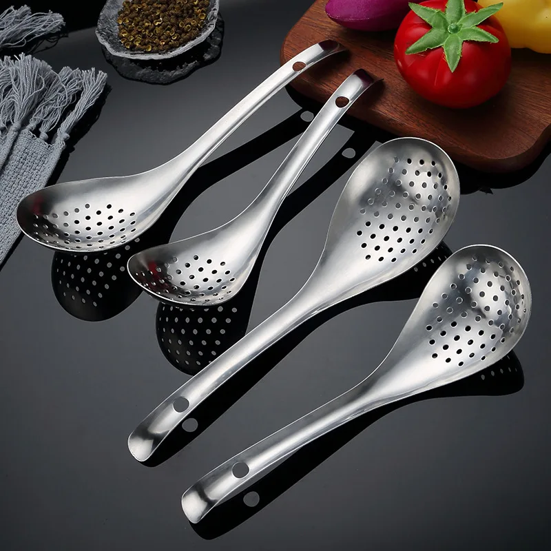 304-Stainless-Steel-Strainer-Spoon-Kitchen-Colander-Spoon-Spoon-Filter ...