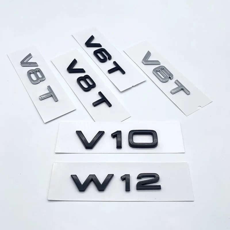 Letter-Number-Emblem-V6T-V8T-V10-W12-Car-Styling-Fender-Side-Rear-Trunk ...