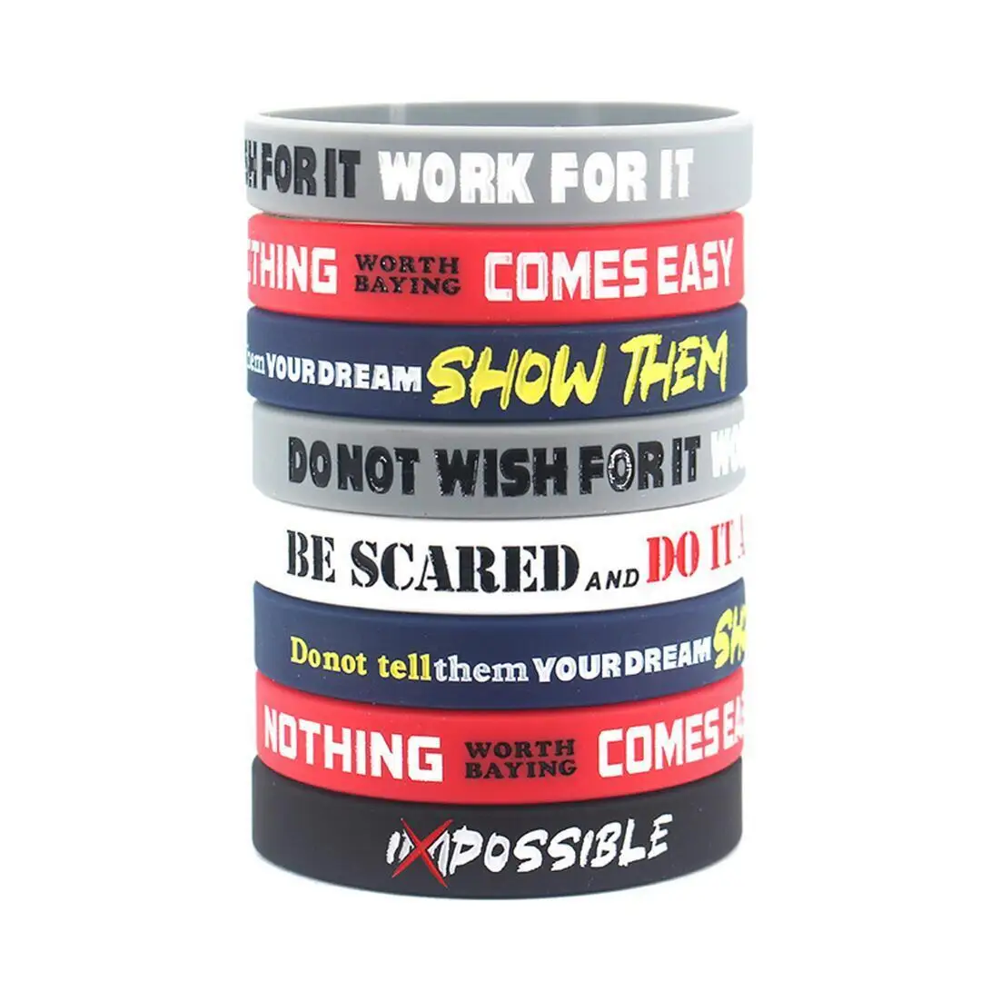 1-Pack-Motivational-Wristbands-for-Men-Women-Teens-Silicone-Bracelets ...