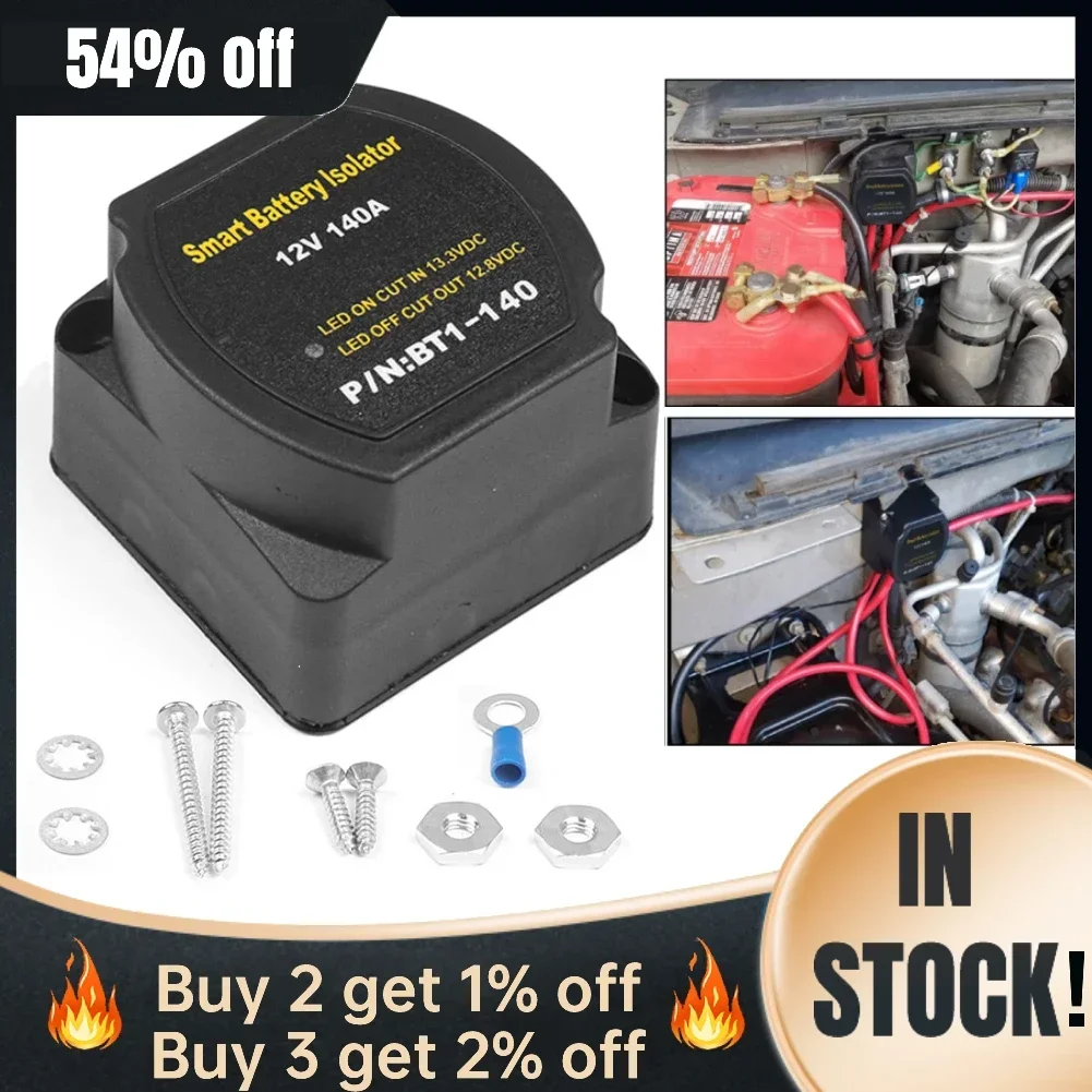 12V-140A-Dual-Battery-Smart-Isolator-VSR-Voltage-Sensitive-Relay-Smart ...