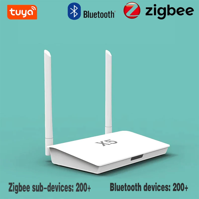 Smart Life Zigbee 3.0 / Bluetooth 5.0 2-in-1 Gateway Hub X5 Enhanced With Access to 400+ devices ...