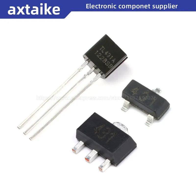 50PCS-TL431-CJ431-TL431A-WS431-431-SOT23-SOT89-TO92-DIP-SMD-0-5 ...