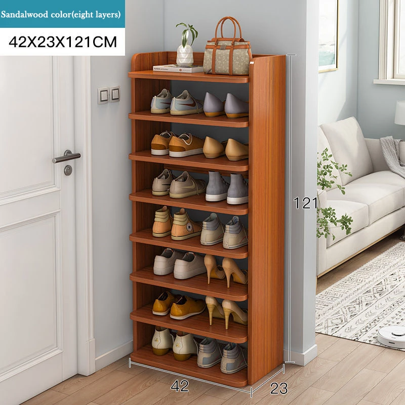 Vertical Wooden Shoe Rack Multilayer Entryway Shoe Organizer Stand ...