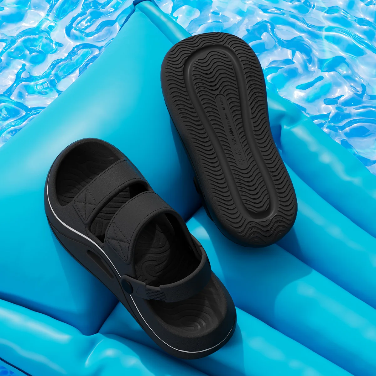 Sandalias de verano para hombre, zapatillas de playa EVA con parte ...
