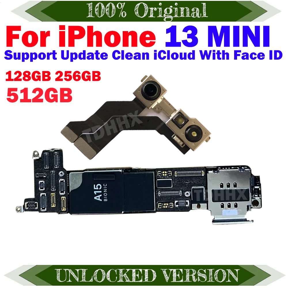 Mainboard-For-iPhone-13-MINI-13mini-Motherboard-with-FACE-ID-Good ...