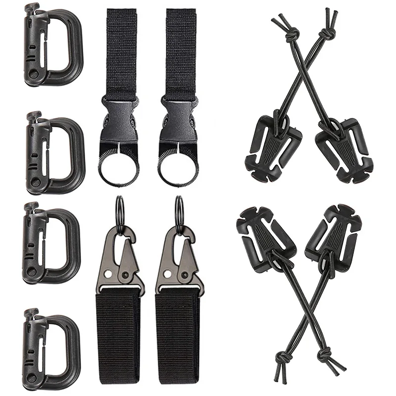 Kit-of-12-Molle-Kit-Attachment-Carabiners-D-Ring-Grimloc-Locking-Gear ...