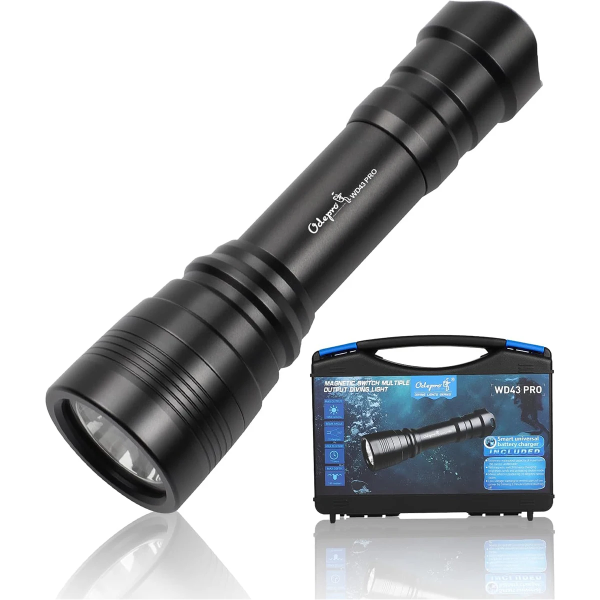 Odepro-WD43-Rechargebale-Flashlight-Powerful-XM-L2-CREE-Diving ...