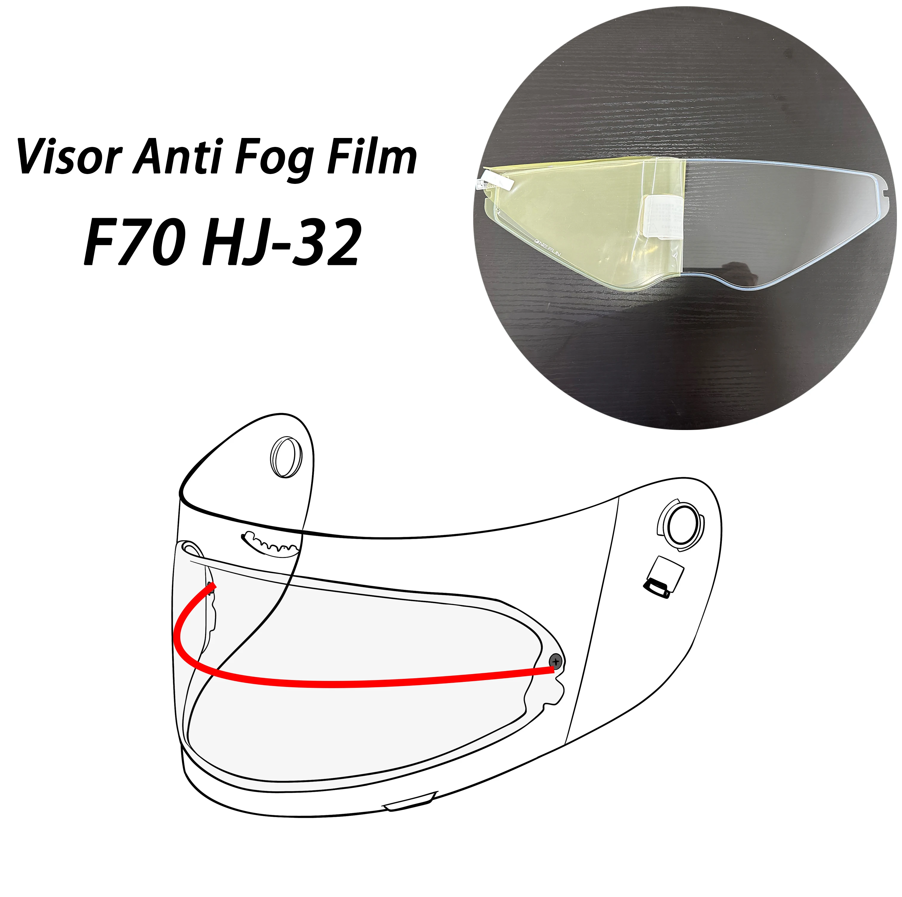 Motorcycle Helmet Visor Anti Fog Film f70 Visor Helmets Lens Film For ...