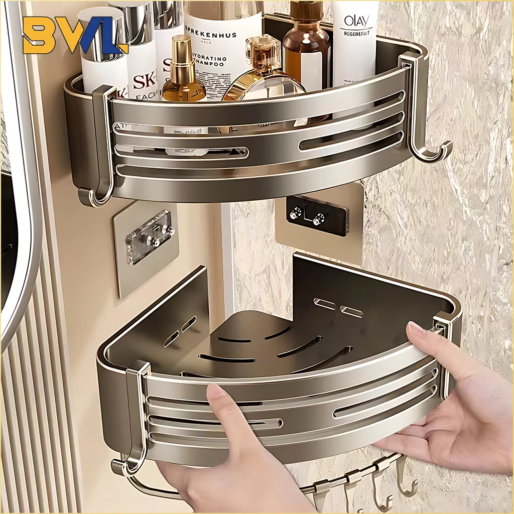 Aluminum-Alloy-Bathroom-Shelves-Punch-free-Thickened-Tripod-Wall ...