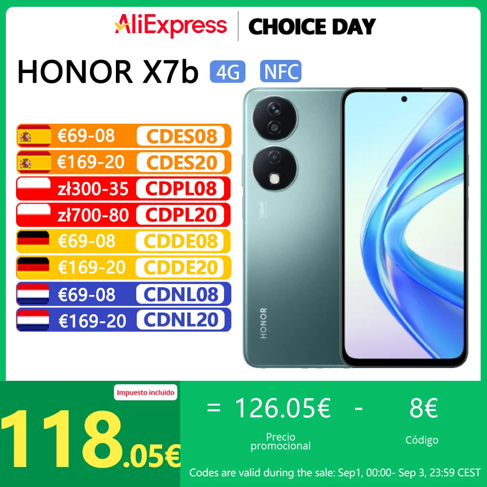 HONOR-X7b-Smartphones-NFC-Qualcomm-Snapdragon-680-108MP-Camera-35W ...
