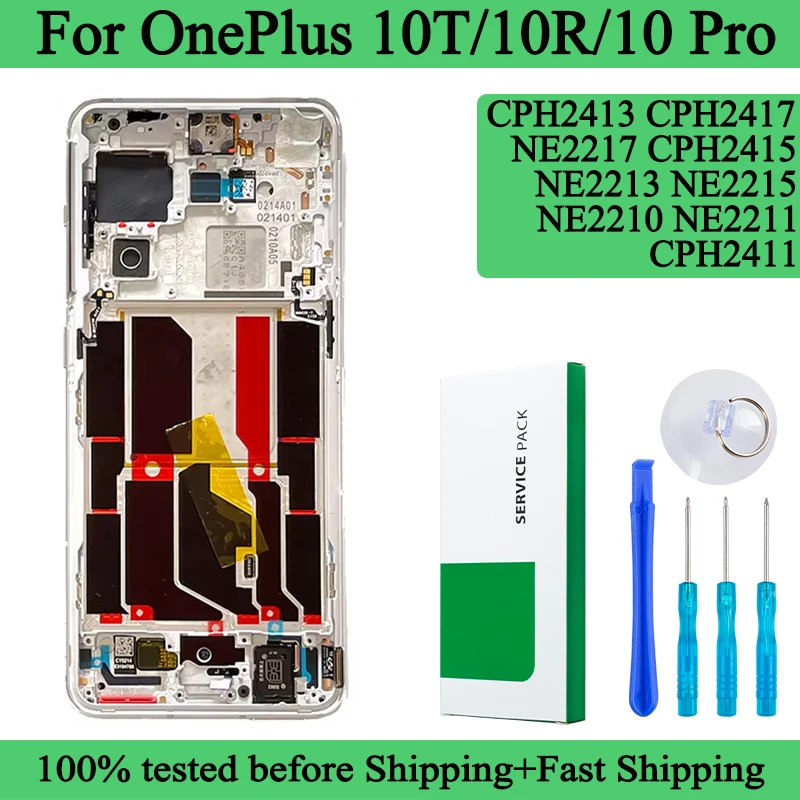 CPH2411 CPH2415 NE2210 Lcd Premium para Oneplus 10T pantalla táctil ...