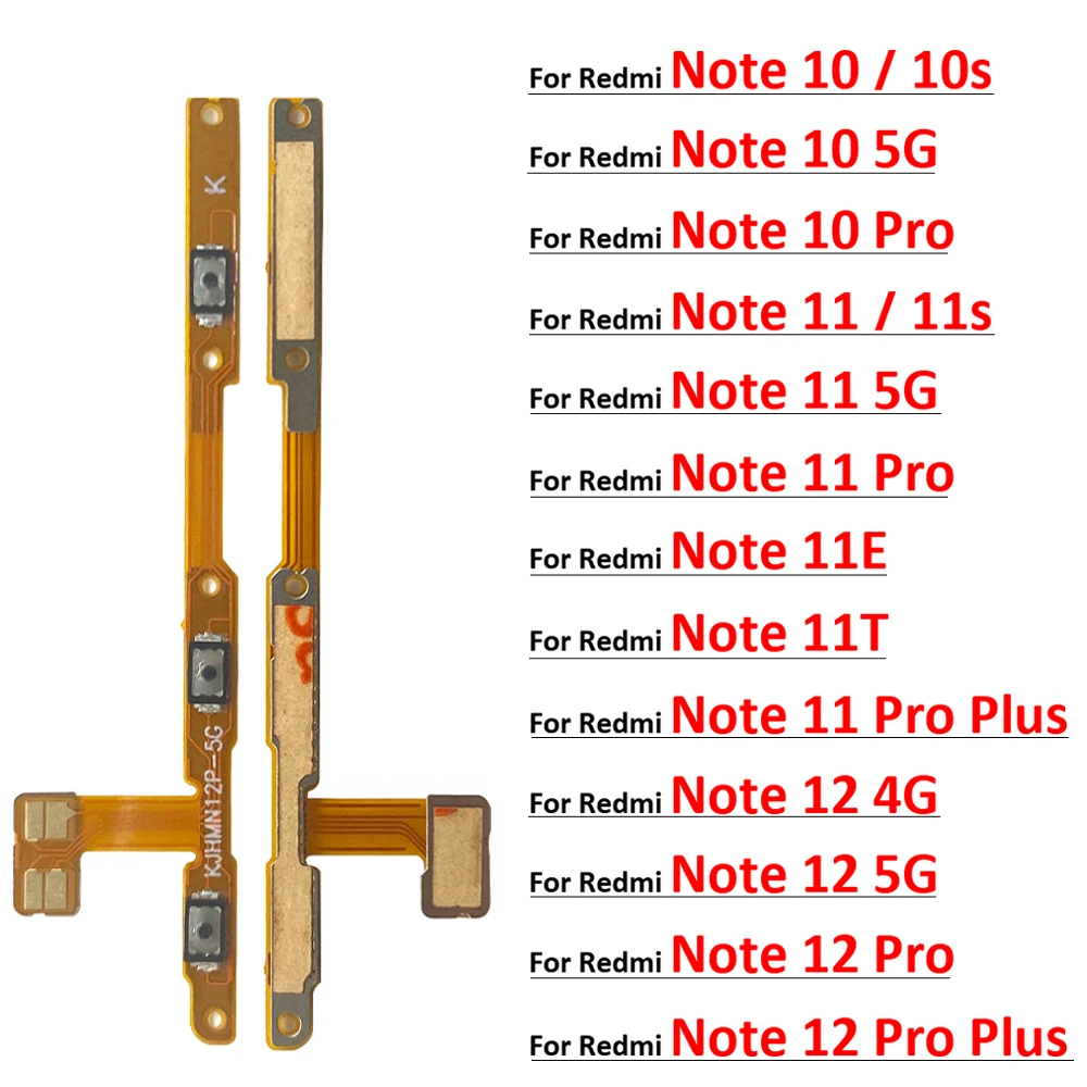 Power-on-off-Button-Volume-Key-Switch-Flex-Cable-For-Xiaomi-Redmi-Note ...