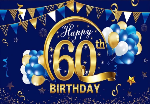 60th Birthday Background