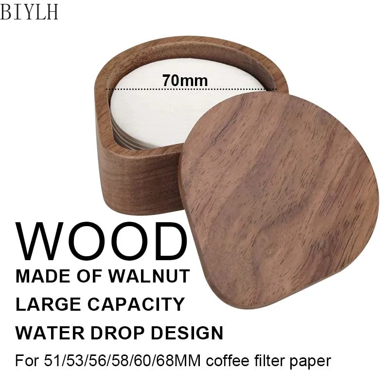 BIYLH-Coffee-Filter-Storage-Box-51-53-56-58-60-68-MM-Round-Walnut ...