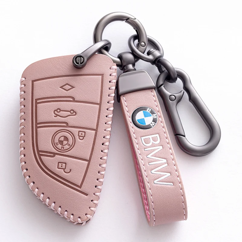Leather Car Key Case Cover for BMW X1 X3 X4 X5 F15 X6 F16 G30 7 Series ...
