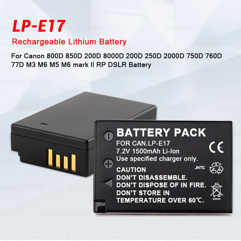 LPE17-LP-E17-LP-E17-Camera-Batteries-for-Canon-EOS-200D-M3-M5-M6-T6i ...