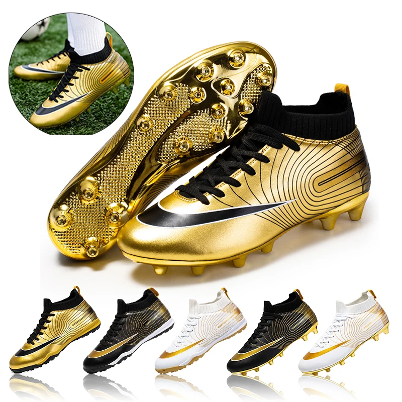 Men Soccer Shoes Professional Futsal Football Boots FG TF Kids Grass ...