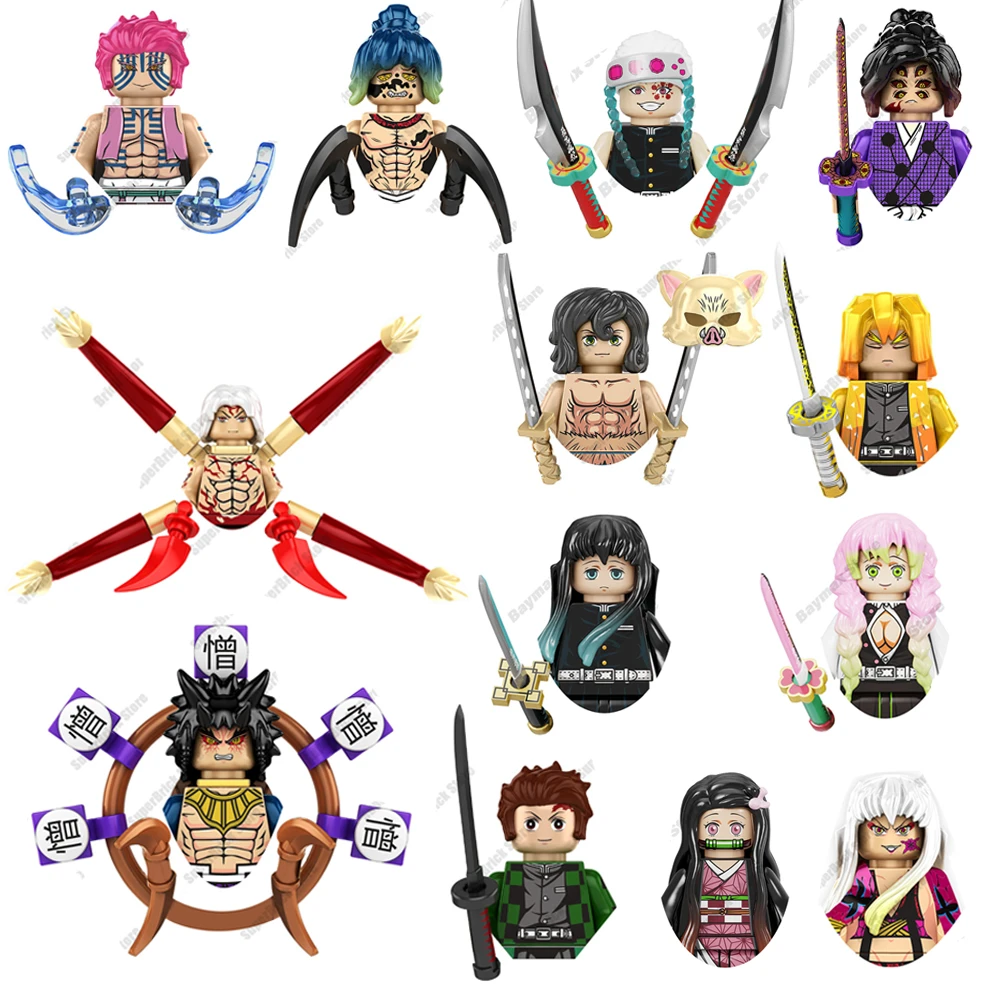 Demon Slayer Building Blocks | Anime Figures Blade Demons | Demon ...