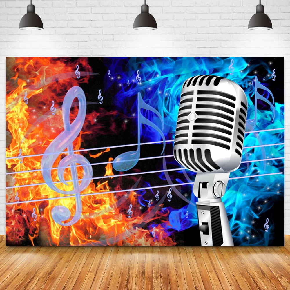 Colorful Microphone Photography