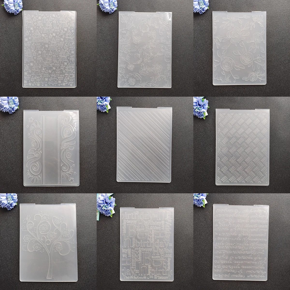 22 Styles Embossed Folder Plate For Diy Paper Cutting Dies Scrapbooking ...