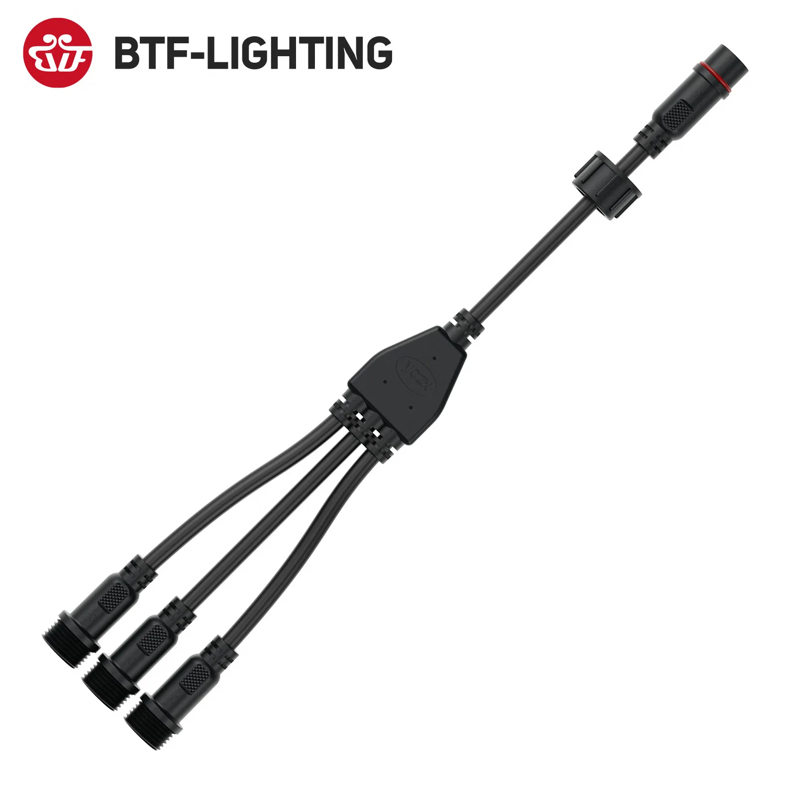 2-5 Pin Waterproof Connector IP65 Y Shape 1 Male Divided 2 3 Female ...