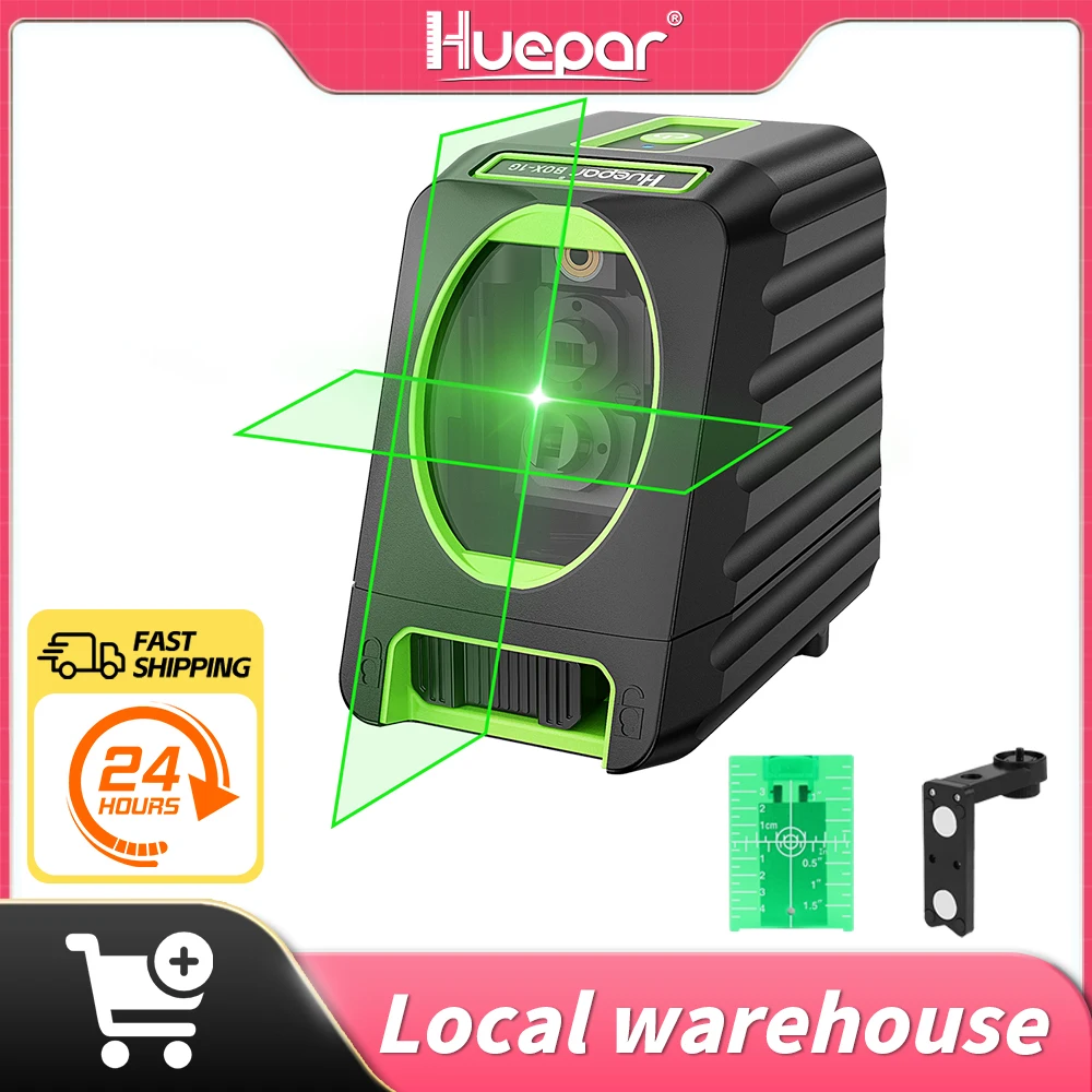Huepar-Box-1G-Self-leveling-Laser-Level-150ft-45m-Outdoor-Green-Cross ...