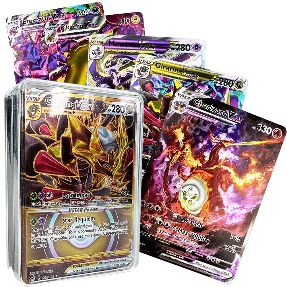 New-English-Pokemon-Cards-Holographic-EX-Vstar-Vmax-GX-Letter-Rainbow ...