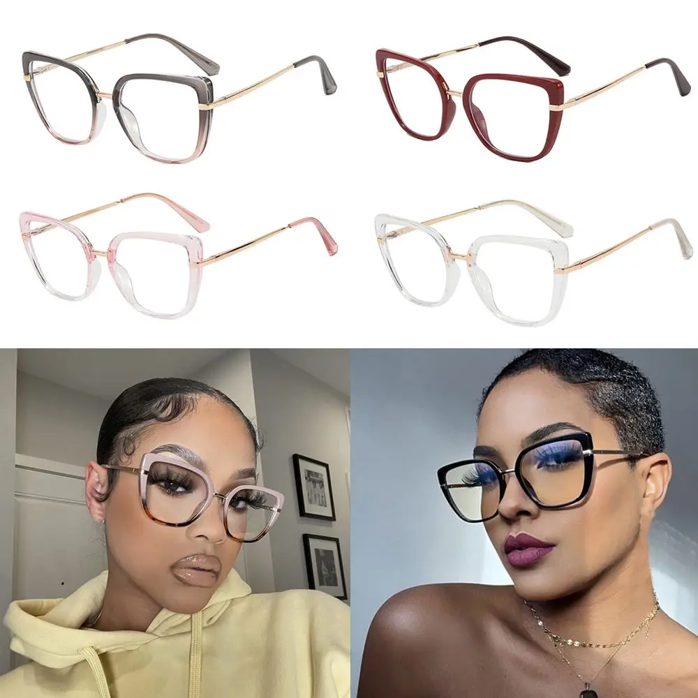 Nova Moda Anti Azul óculos De Luz Do Vintage Ultra Leve Cat Eye Frame