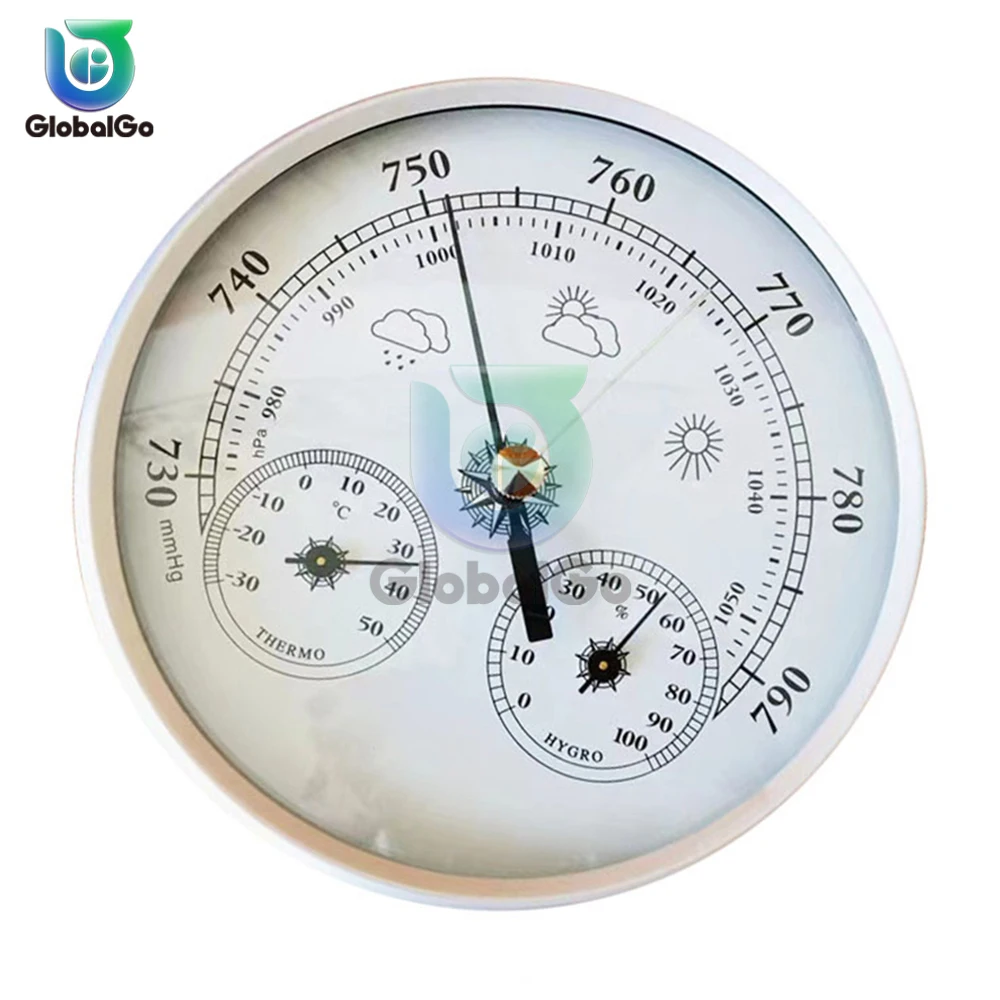 Metal-3-in-1-Barometer-Weather-Station-for-Indoor-and-Outdoor-Use ...