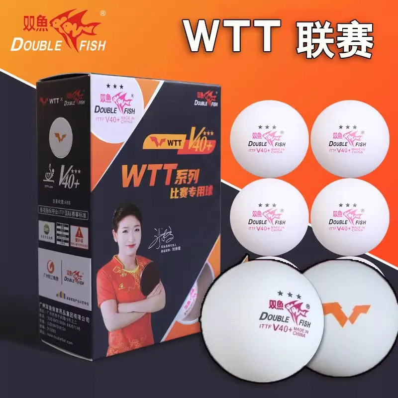 Double-Fish-3-Star-Table-Tennis-Balls-V40-Special-Ping-Pong-Balls-For ...