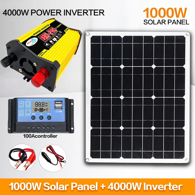 Sistema-de-Panel-Solar-de-1000W-12V-a-110V-220V-4000W-inversor ...