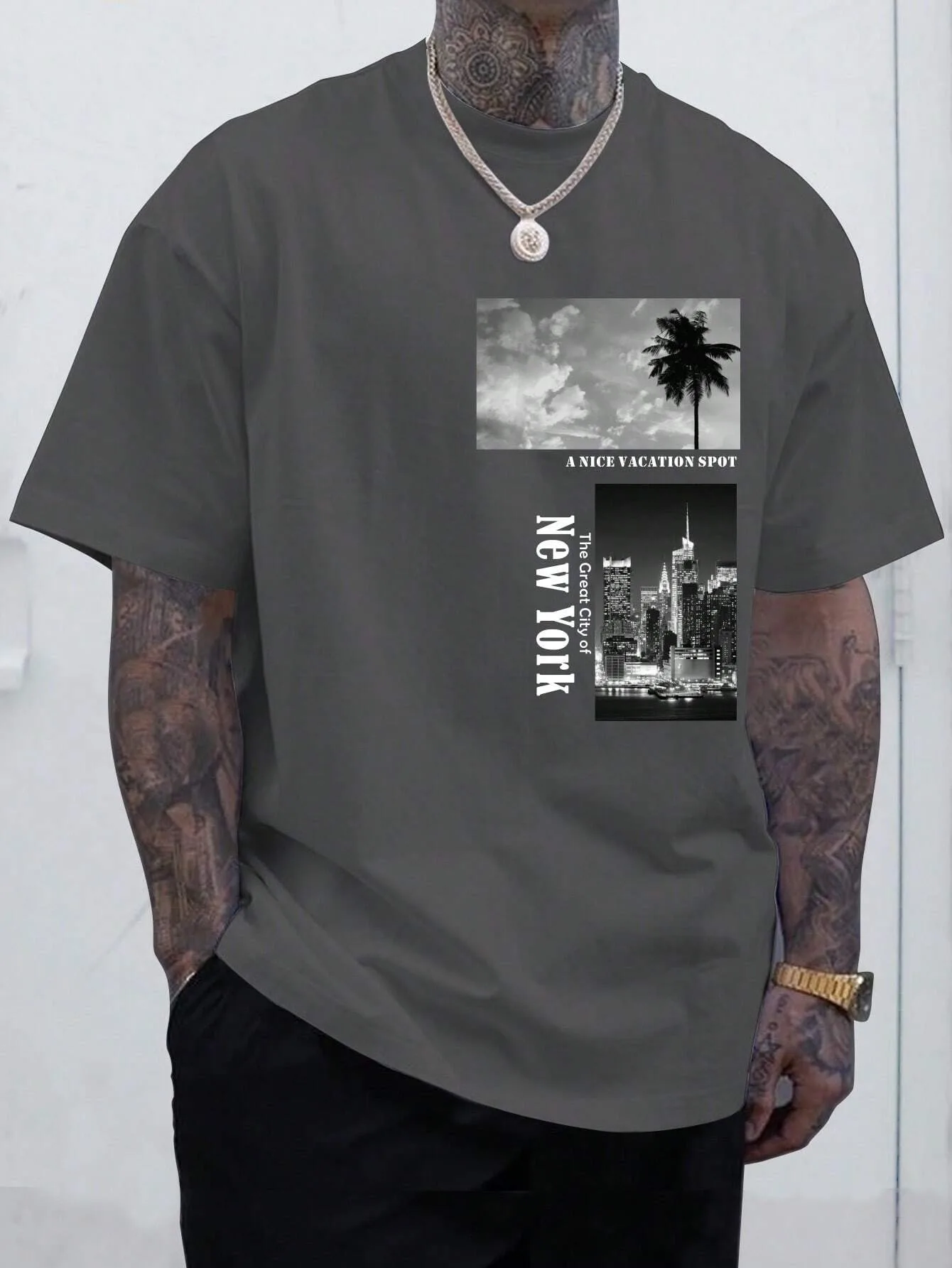 New-York-Letter-printing-T-shirts-Men-Luxury-Brand-T-shirt-Cotton ...