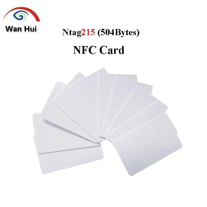 50/100Pcs Ntag215 карта NFC Card RFID Tag PVC Ultralight IC 13.56Mhz ...