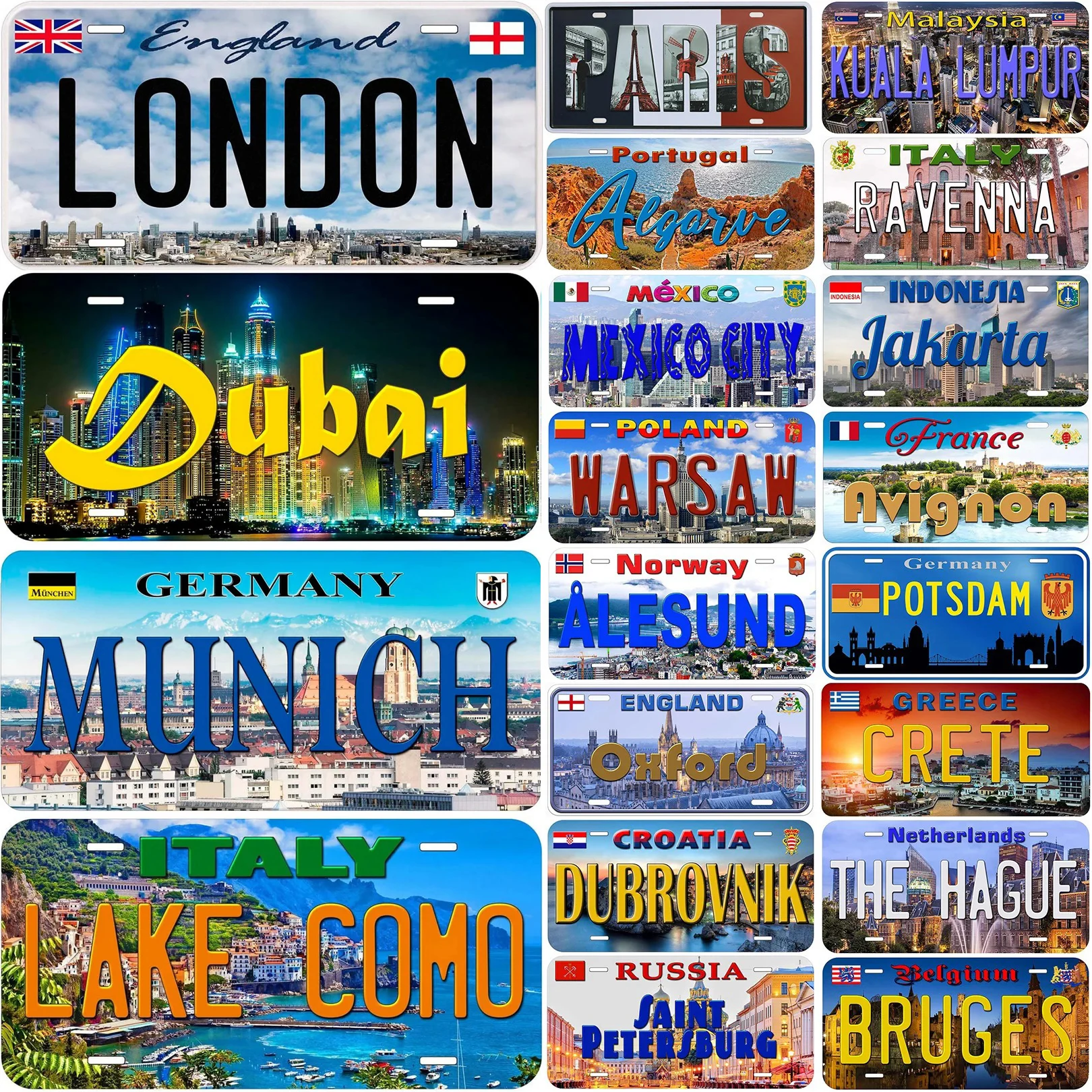1Pc-Vintage-License-Plates-Decoration-Aluminum-Signs-Vintage-Munich ...