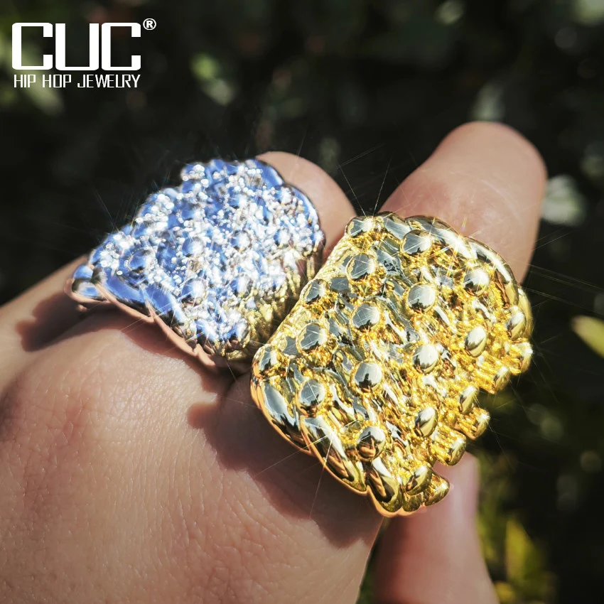 CUC-Lava-Ring-50g-Solid-heavy-Copper-Fashion-Men-Hip-Hop-Rings ...