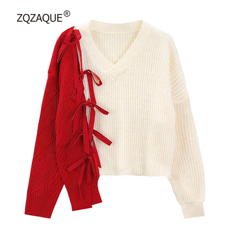 Spring Fall Winter New Fashion Designer Sweater Irregular V neck High ...