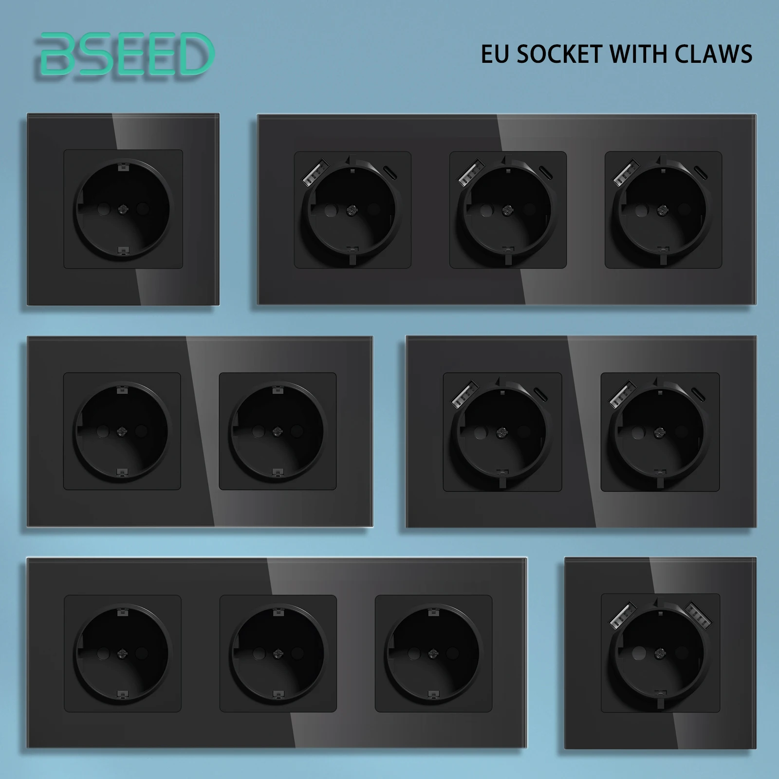 BSEED-New-Type-EU-Wall-Socket-Double-Power-Plugs-USB-Type-C-Phone ...