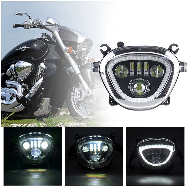 Motorcycle-LED-Headlight-Assembly-for-Suzuki-Boulevard-C90-M90-M109R-VZ1500-VZR-1800-2006-2019 ...