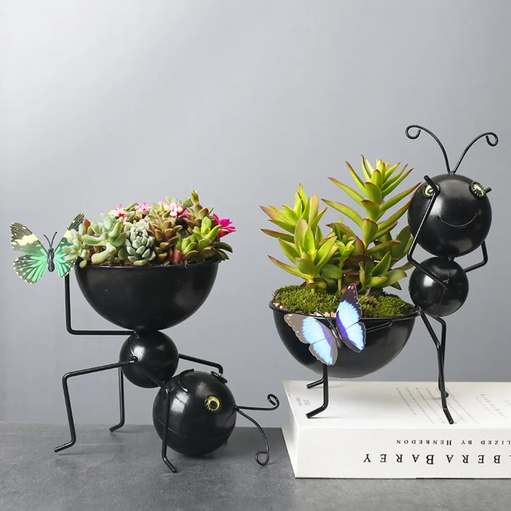 Nordic-Cute-Animal-Iron-Ants-Flower-Pots-Balcony-Courtyard-Garden ...