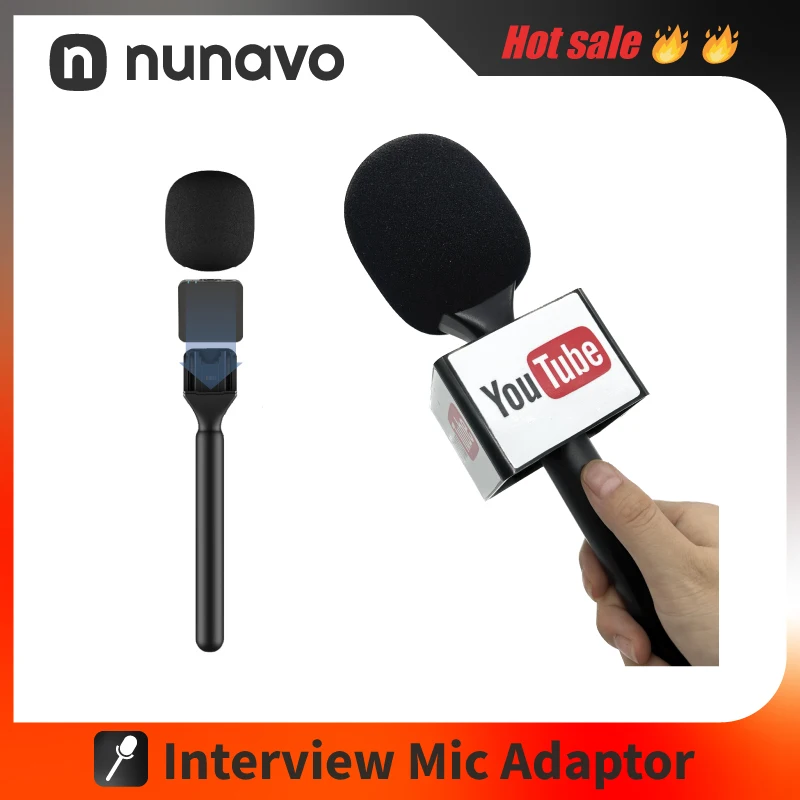 Interview mic adapter Microphone handheld adopter Mic Handle Adoptor ...