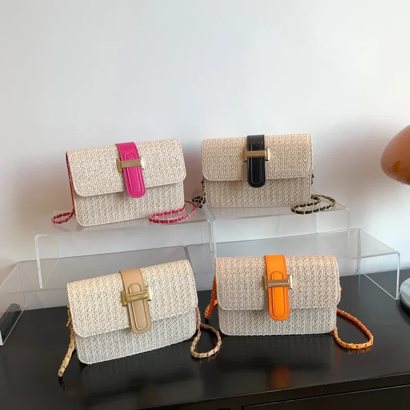 Straw-woven-small-square-bag-for-women-new-trendy-fashion-simple ...