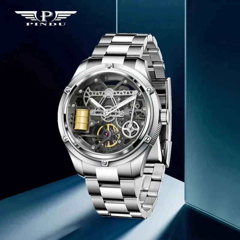 PINDU-Watch-Miyata-8215-Mechanical-Movement-Sapphire-Mirror-Waterproof ...