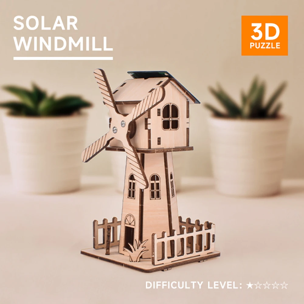 3D-puzzle-Solar-Windmill-Toy-Science-Toy-DIY-Physics-Educational-Kit ...